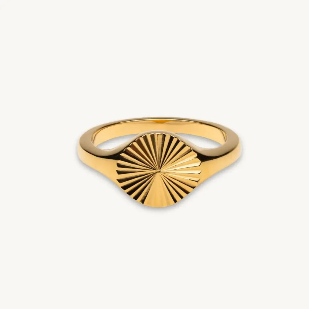 Solar Signet Ring | Hypoallergenic Stainless Steel 316L – Eilyor ...
